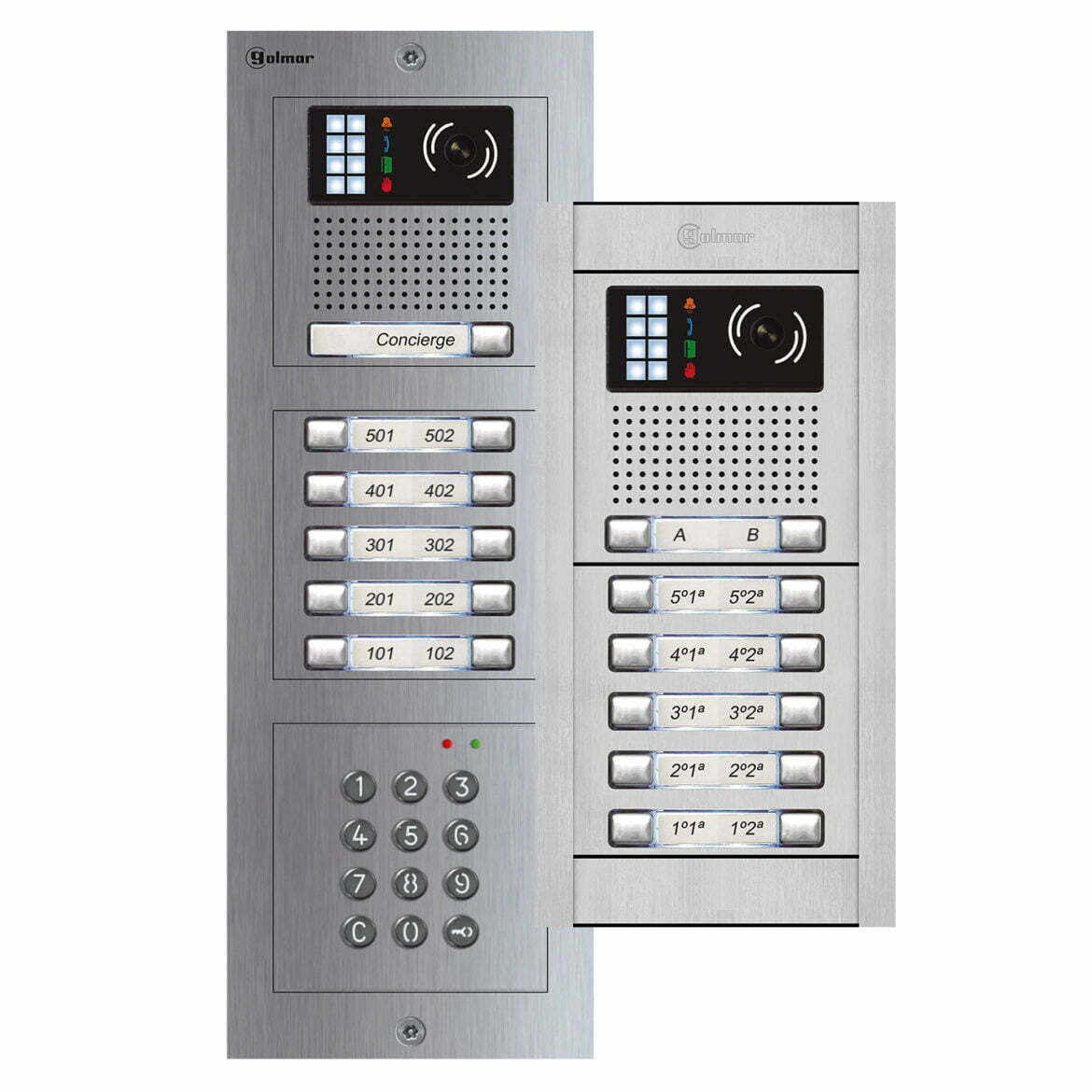 Nexa Inox/Aluminium 10/11 Push Buttons Front Panel | Evolution ...