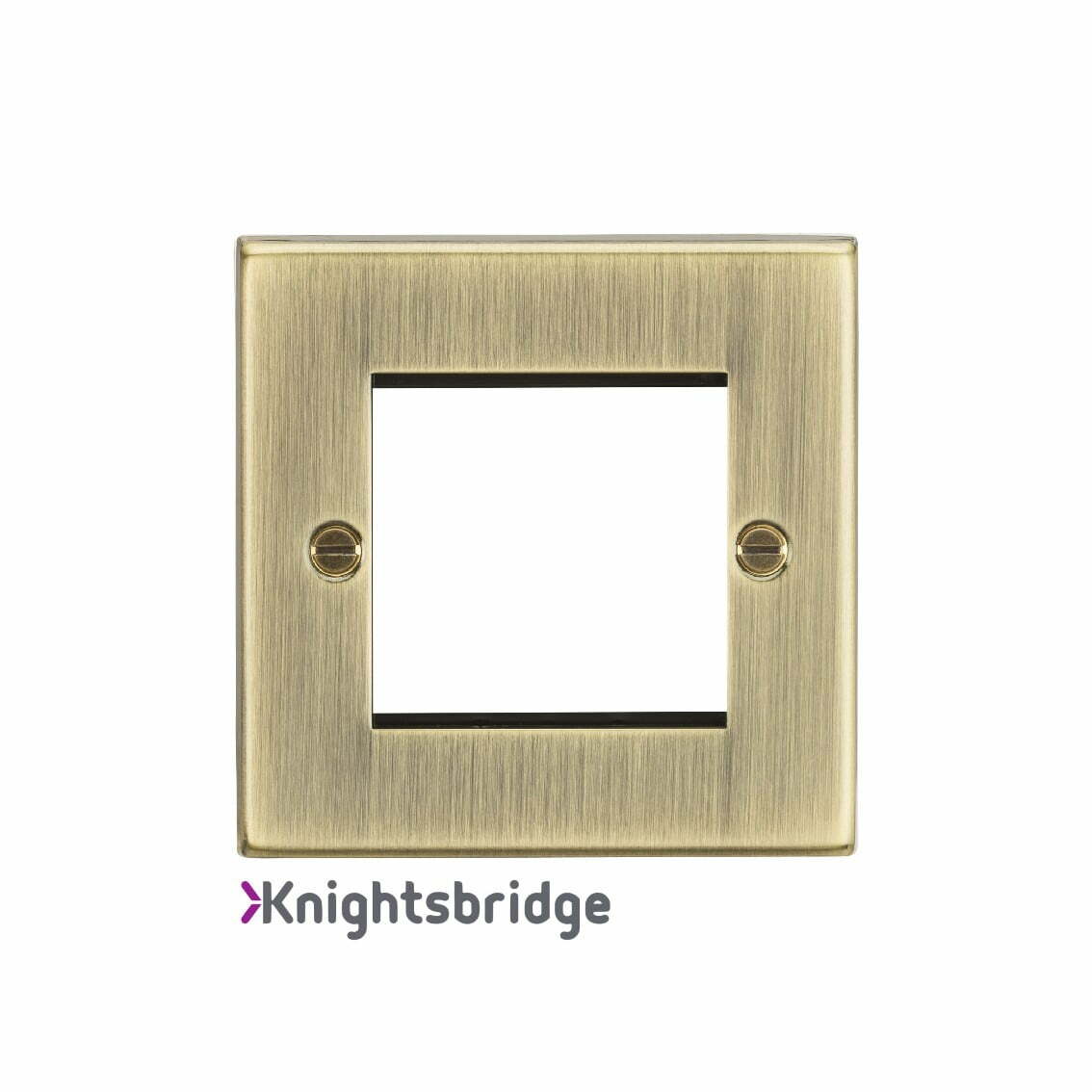 CS2GAB 2G Modular Faceplate - Square Edge Antique Brass | Evolution ...