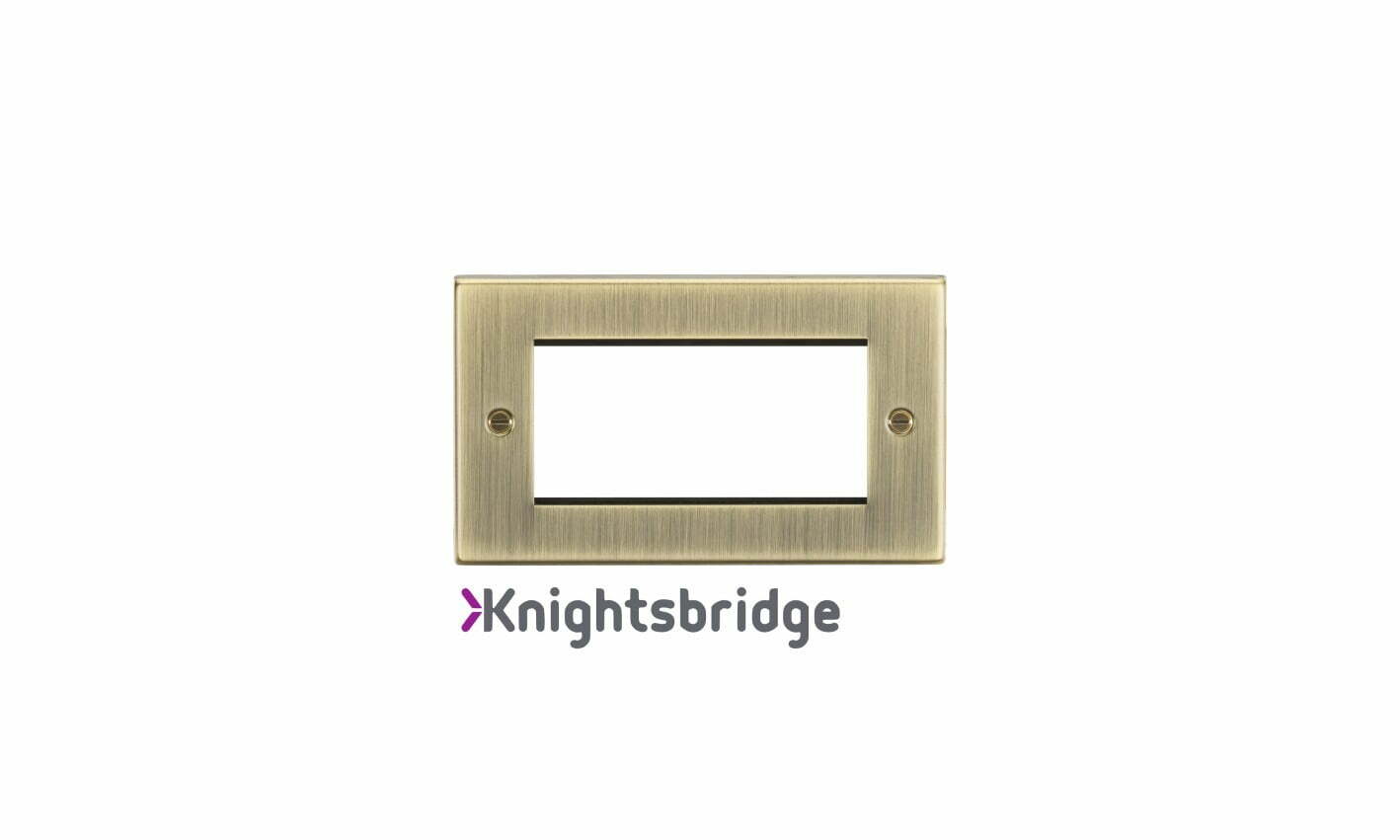 CS4GAB 4G Modular Faceplate - Square Edge Antique Brass | Evolution ... CS4GAB 4G Modular Faceplate - Square Edge Antique Brass | Evolution ...