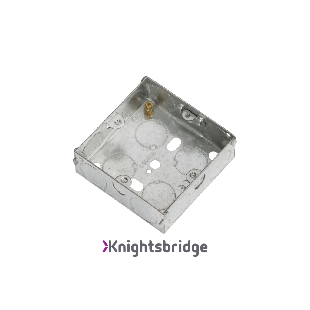 1G 25mm Galvanised Steel Box | Evolution Electronics & Electrical Ltd.