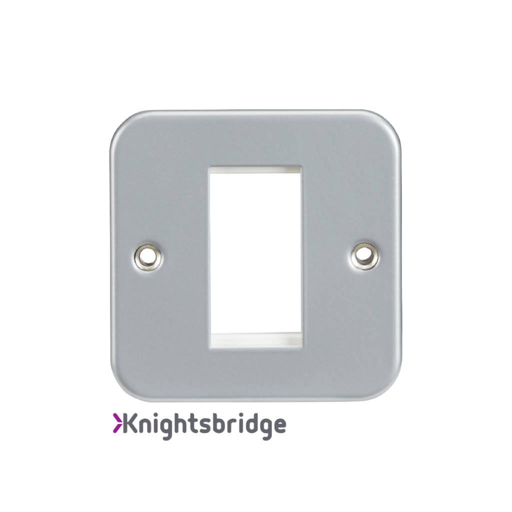 Metal Clad 1G Modular Faceplate | Evolution Electronics & Electrical Ltd.
