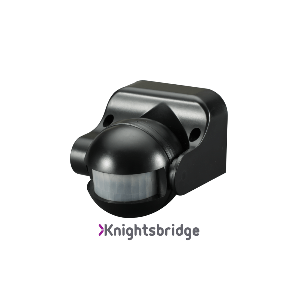 IP44 180Â° PIR Sensor - Black | Evolution Electronics & Electrical Ltd.